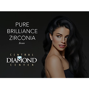 Central Diamond Center Round Huggie Hoop Earrings Zirconia in 925 Sterling Silver For Women, Men, & Teens - Platinum Plated