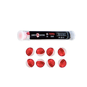 Lancer Tactical Defense Ball 0.43 Cal for Self Defense Includes Pepper Projectile for Use in All Pepper Projectile Launchers in 0.43 Cal, Pack of 8