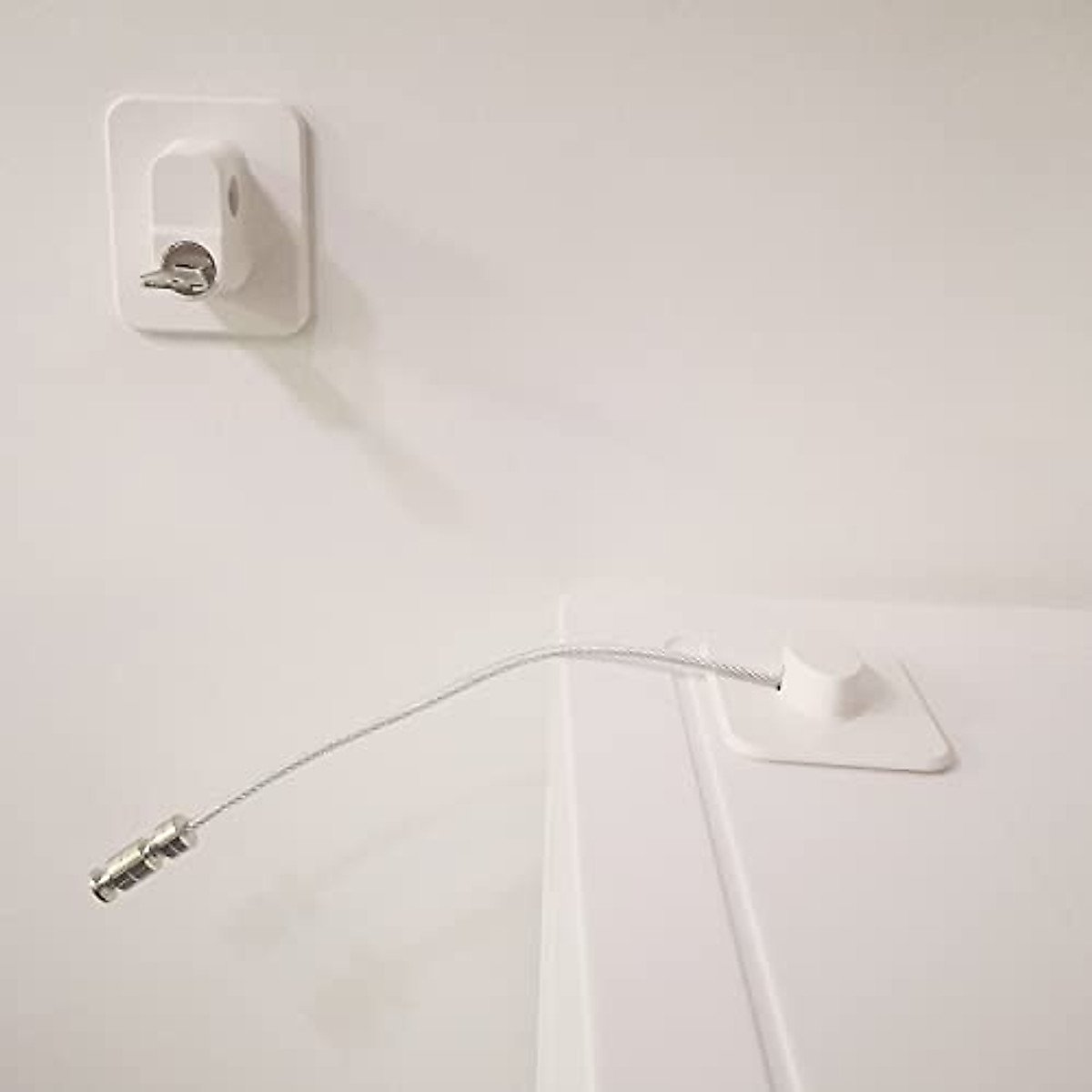 YEYA Upgraded No Drill Furniture Wall Anchors for Baby Proofing, Anti Tip Furniture Straps for Child Safety 2 Pack