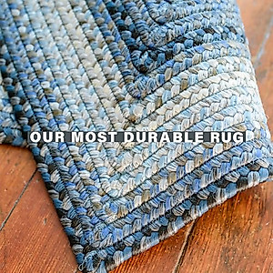 Homespice Juniper 4 x 6 Area Rug for Bedroom and Living Room, Also Ideal to Use as a Blue Outdoor Rug for Deck and Patio - Spill Proof and Stain Resistant - Reversible Indoor Outdoor Rugs 4x6 Feet