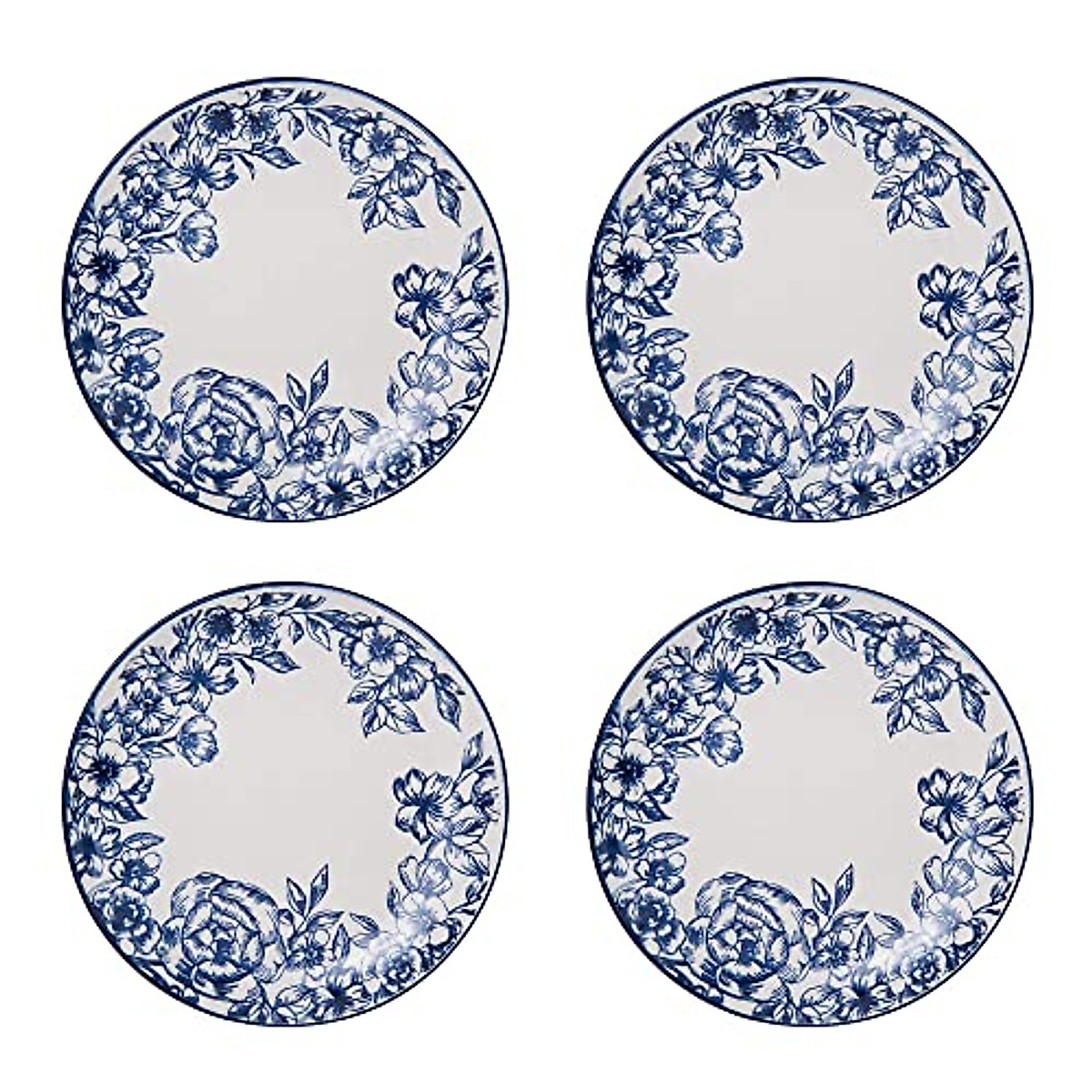 Pfaltzgraff Gabriela Blue 16-Piece Dinnerware Set, Service for 4