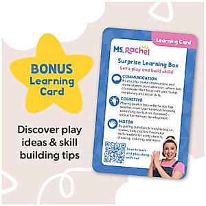 Ms. Rachel Official Surprise Learning Box, Educational Toys with Stuffed Animals, Sensory Toys & Activities for Babies, Toddler Toys for Girls & Boys Ages 0-2+