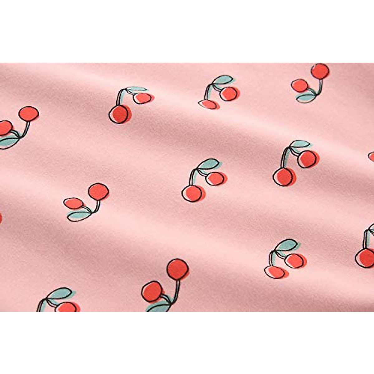 BINIDUCKLING Toddler Crew Neck Sweatshirt Girls 2T Cherry Pink