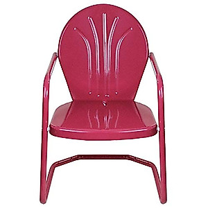 Northlight 34-Inch Outdoor Retro Tulip Armchair, Pink