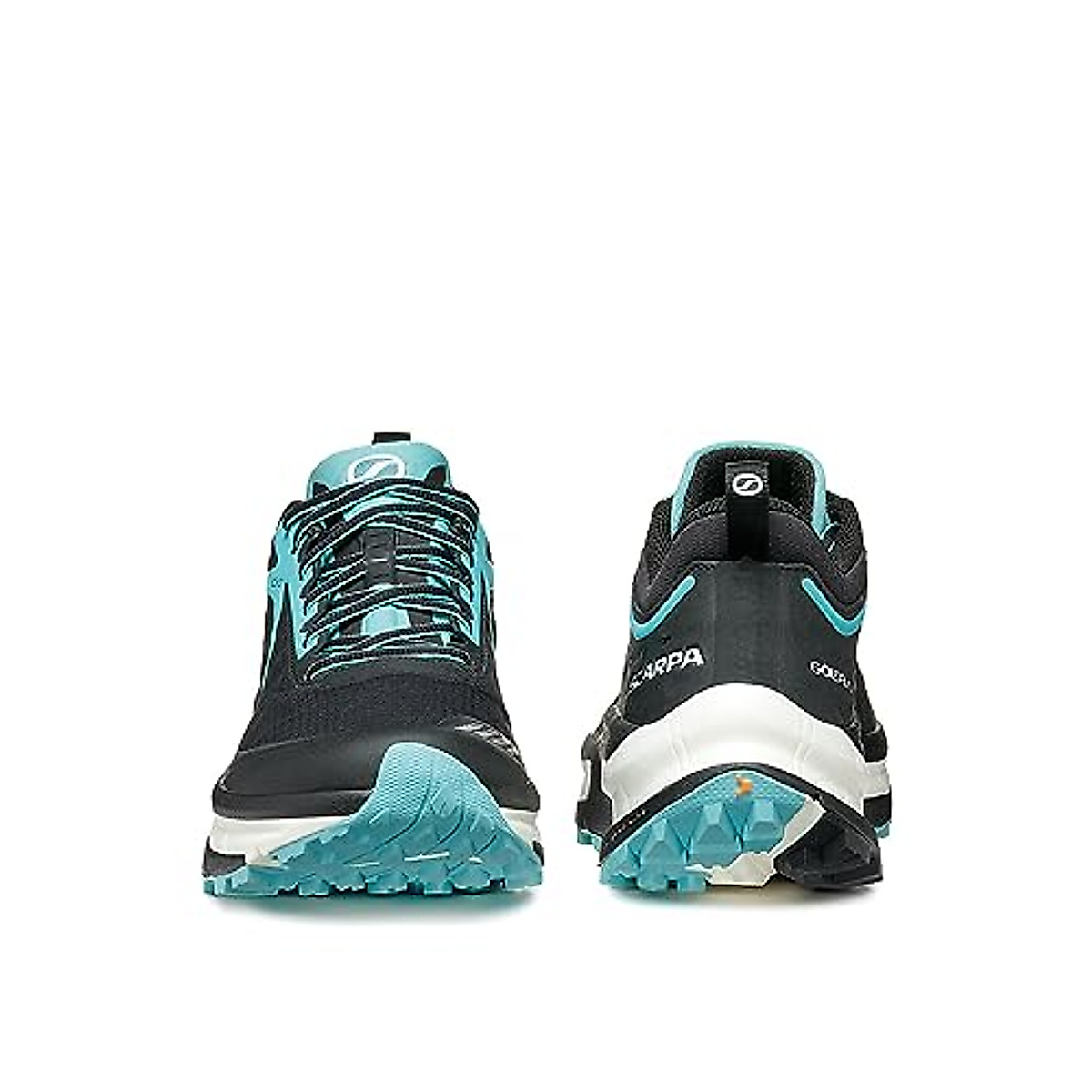 SCARPA Women's Golden Gate ATR GTX Waterproof Gore-Tex Trail Shoes for Trail Running and Hiking - Black/Aruba Blue - 8.5-9 Women/7.5-8 Men