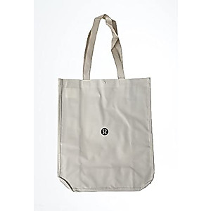 Lululemon White with Graphic Print Large Reusable Tote