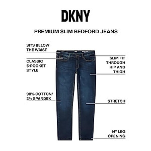 DKNY Jeans for Men - Premium Soft Slim Fit Mens Stretch Jeans