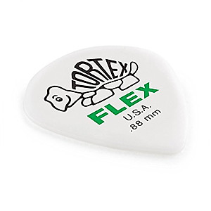 Jim Dunlop Tortex Flex Jazz III XL .88mm 12 Pack Guitar Picks (466P.88)