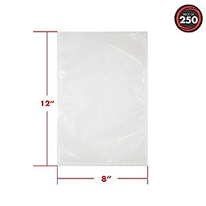 UltraSource - 700812-250 Vacuum Chamber Pouches, 8 x 12, 3 mil (Box of 250)