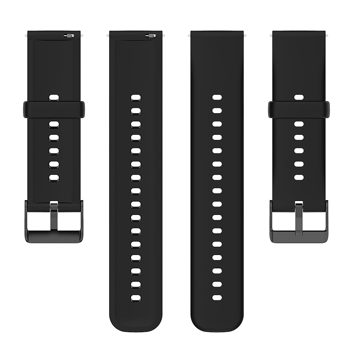 LOKEKE Compatible with Huawei Watch 4 Pro Replacement Band - 22mm Replacement Silicone Wrist Watch Band Strap Compatible with Huawei Watch 4/4 Pro/Watch Ultimate/Watch GT3 SE(Silicone Black)