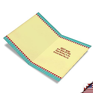 NobleWorks - Birthday with Envelope 8.5 x 11 Inch, Design Greeting Card for Relative Happy Birthday Greetings - Lick Beaters Birthday Mother J9866BMG