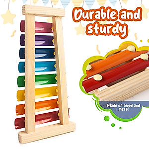 MCPINKY Xylophone for Kids, Xylophone Musical Toy with Child Safe Mallets Educational Musical Instruments Toy for Toddlers 1-3