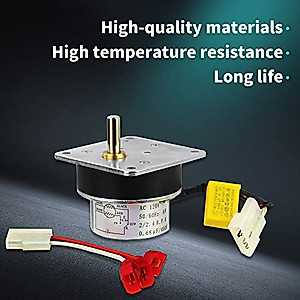 812-4421 Auger Feed Motor Replacement for Quadra-Fire Part 812-4421 & 812-4420，2.4RPM 120V Auger Feed Motor Fits for Heatilator CAB50 PS35 PS50 7000-500 PH，High Quality and More Robust