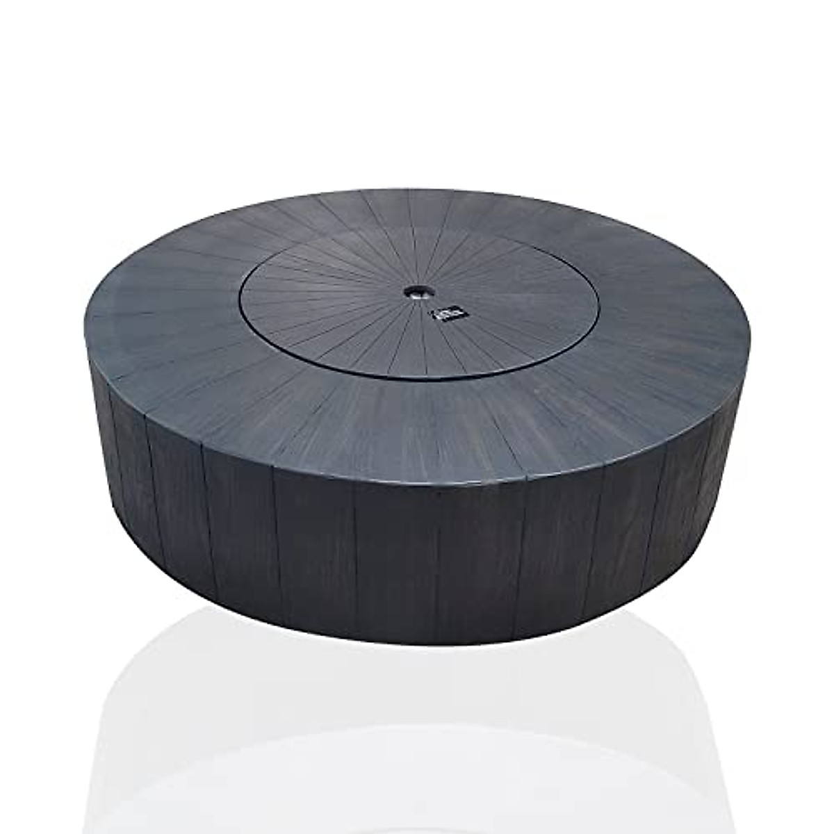 Propane Fire Pit for Outside Patio - Outdoor Gas Fire Pit Table - 42 inch Round Base Patio Heater, 50,000 BTU Steel Fire Table with Lid and Lava Rock, Backyard Garden Propane Fire Pits for Outside