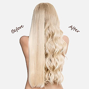 Heatless Hair Curler - IENIN Heatless Curling Rod Headband Hair Rollers for Long Hair Soft Silk Curl Ribbon with Hair Clips Scrunchies Hair Curlers to Sleep in Styling Tools(Darkblue)