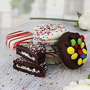 Chocolate Cookies Birthday Gift Basket for Men and Women - Gourmet Chocolate Happy Birthday treats for Food Gifts, Chocolate Gift Box by Empire Delights, 12 Count