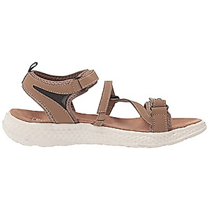 Propét Women's TravelActiv XC Walking Sandals, Tan, 9 Wide US