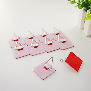 Artliving 2cm Invisible Disc Adhesive Plate Hanger Set Vertical Plate Holders (20 pack)