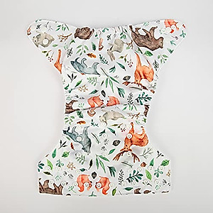 ReUseLife One Size Adjustable Washable Reusable Baby Cloth Diapers Without Inserts,6 Pack Covers Only (6DG03)