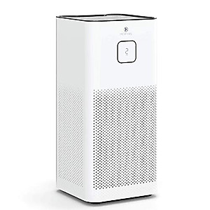 Medify MA-50 Air Purifier with H13 True HEPA Filter | 1100 sq ft Coverage | for Allergens, Wildfire Smoke, Dust, Odors, Pollen, Pet Dander | Quiet 99.7% Removal to 0.1 Microns | White, 1-Pack