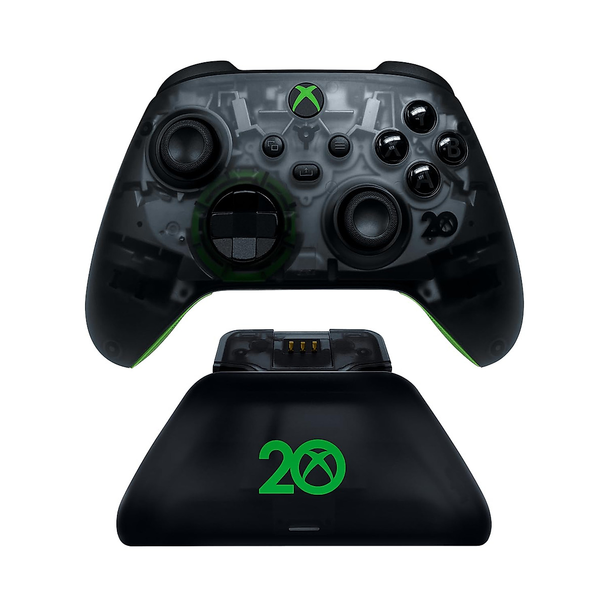 Razer Universal Quick Charging Stand - Quick Charger for Xbox Controllers (Universal Compatibility, Magnetic Contact System, Matches Your Xbox Controller, One-Handed Navigation) Xbox 20th Anniversary