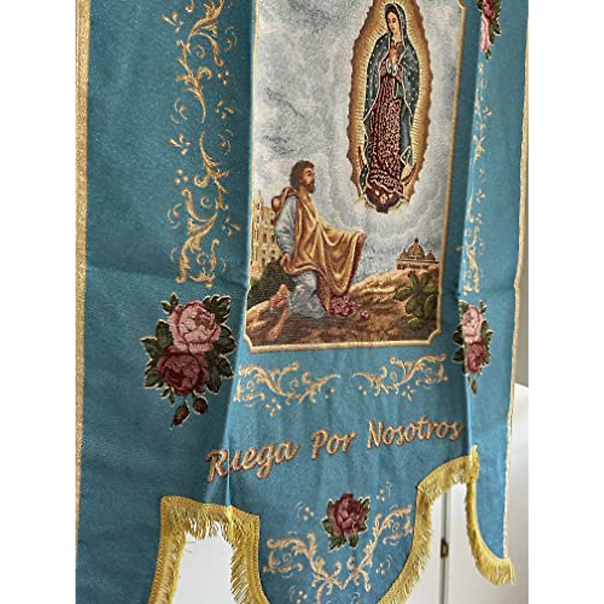 Processional Banner Spanish, OLO Guadalupe and Juan Diego, Spanish language