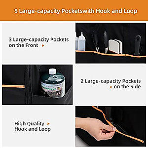 Grill Carry Bag for Blackstone 22 inch Griddle with Hood Lid and Stand, NOELIFE 600D Water-Resistant Outdoor BBQ Grilling Carry Bag Fit for Model 1891, Black (Bag Only)