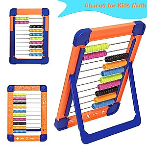 MICKYU Abacus for Kids Math- Classic Preschool Counting Learning Toys with 100 Beads