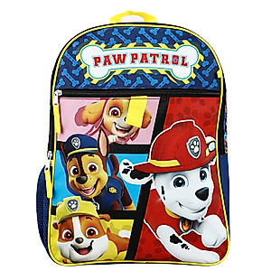 Paw Patrol Heroes Nickelodeon 6-Piece Backpack accessories Set for boys