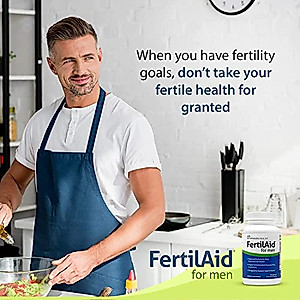 FertilAid for Men - Male Fertility Supplement - Male Count and Motility Support - Targeted Fertility Ingredients and Men's Vitamin Blend, 90 Capsules, 1 Month Supply