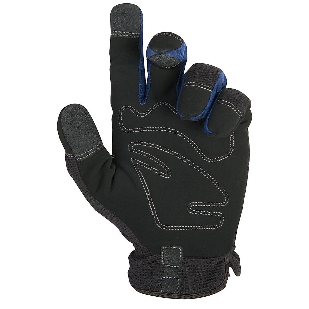 Custom LeathercraftL123L Workright Cold Weather Insulation Flex Grip Work Gloves, Shrink Resistant, Improved Dexterity, Tough, Stretchable, Excellent Grip , Black , Large