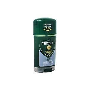 Mitchum Clear Gel Anti-Perspirant & Deodorant, Unscented for Men, 2.25 Oz (3 Pack)
