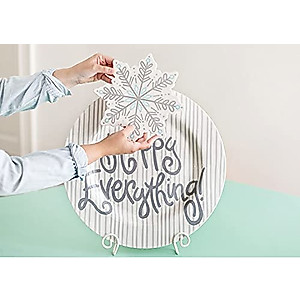 HAPPY EVERYTHING! Stone Skinny Stripe Big Round Platter