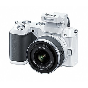Nikon 1 V2 14.2 MP HD Digital Camera with 10-30mm VR 1 NIKKOR Lens (White)