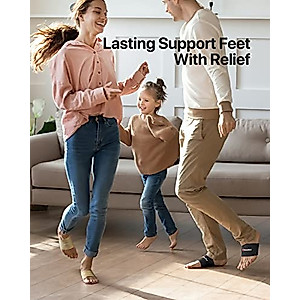 ZooNut Copper Arch Support Bands (2 Count), BraceBull Copper Infused for Plantar Fasciitis, Flat Feet Support, Foot Pain Relief, Sturdy Arch Support Brace, Skin-Friendly Sleeve (Black)