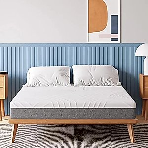 Giantex Memory Foam Mattress, 8 inch Mattress Full with Gel Infused Memory Foam & Bamboo Charcoal Foam for Cool Refreshing Sleep, Medium Firm, Hybrid Bed Mattress in a Box
