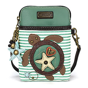 Chala Convertible Cross-body adjustable Straps and Star Zipper Turtle Stripe