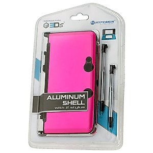 3DS Aluminum Shell plus Stylus Pens Kit - Pink