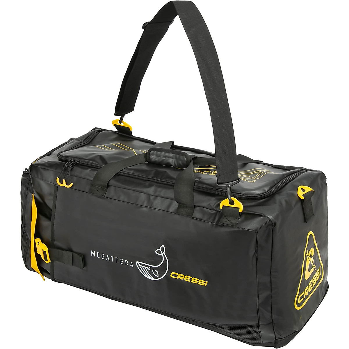 Cressi Waterproof 110 liter Duffel Bag - Adjustable Shoulder Strap - Equipment Protection for Outdoor Activities, Water Sport, Boating, Scuba Diving - Megattera: Designed in Italy by Cressi