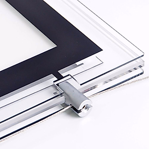 A4 Landscape Real Estate Window Hanging Display Office Led Acrylic Poster Frame Light Box Sign Holder (5pcs A4 a raw, Horizontally)