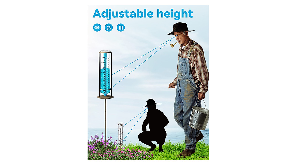 X-PREK Upgraded Rain Gauge for Accurate Rain Monitoring