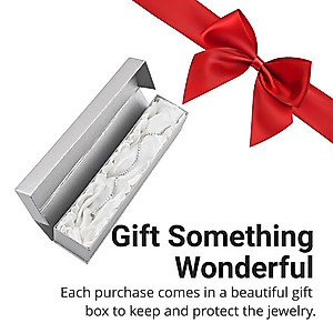 Shop LC Stainless Steel Tennis Bracelet - Adjustable Cubic Zirconia Bracelet for Women - Dainty CZ Crystal Bridal Bracelets - 7" Length with a 2" Extender Costume Jewelry for Women Birthday Gifts for