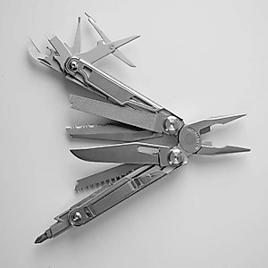 JIAZAWA Multitool Pliers,23 in 1 Multitools with Titanium-plated Handle Safety Locking Lightweight EDC Tool nylon sheath for Gifts,Men,Outdoor Survival,Hiking,Camping