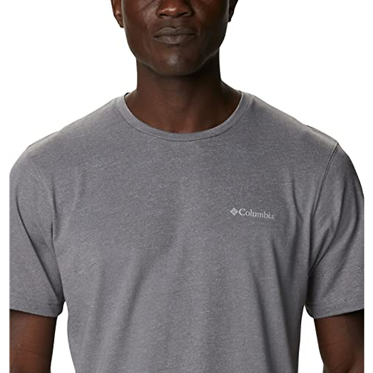 Columbia Mens Thistletown Hills Short Sleeve T-Shirt, City Grey Heather, Large