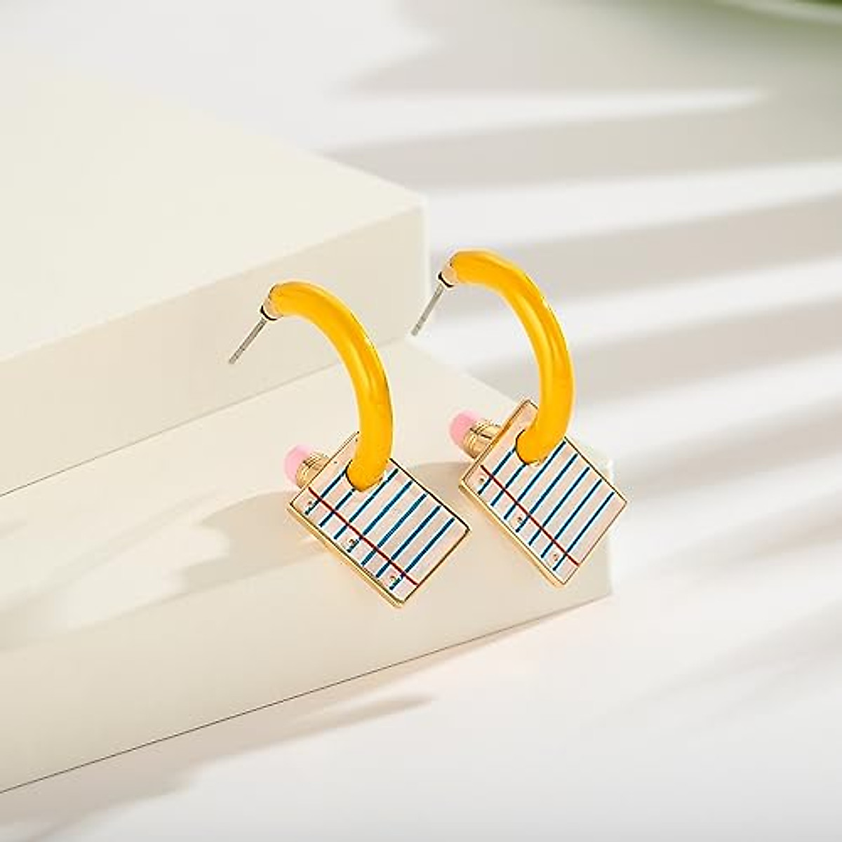 INNERDIVA Pencil Dangle Earrings for Teacher Teacher Appreciation Gifts Back To School Jewelry Gifts