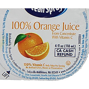 Ocean Spray 100% Orange Juice, 4 Fl Ounce Cup (Pack of 48)