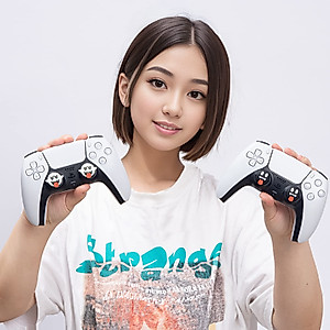 PS5 Controller Thumb Grips, Ghost Thumb Caps for Switch Pro Controller, PS5 Controller, PS4 Controller, Xbox Series X Controller - 4 Packs