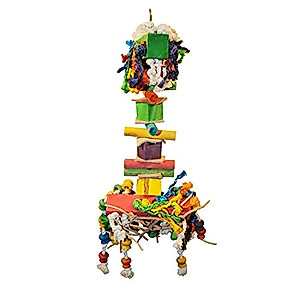 A&E Cage Co. Large Rope Swing with Rope Knots and Wood