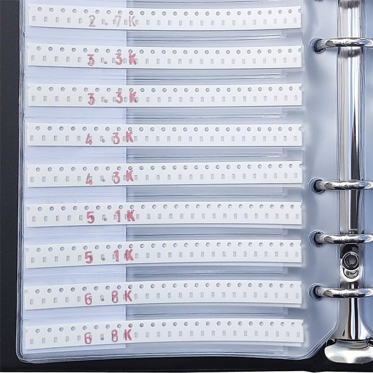 0603 0R-10M & 1pF-2.2uF 1% Resistor and Capacitor Mixed Practical Kit 87 Values SMD Assorted Resistors Capacitor Sample Book Combo Pack Kit
