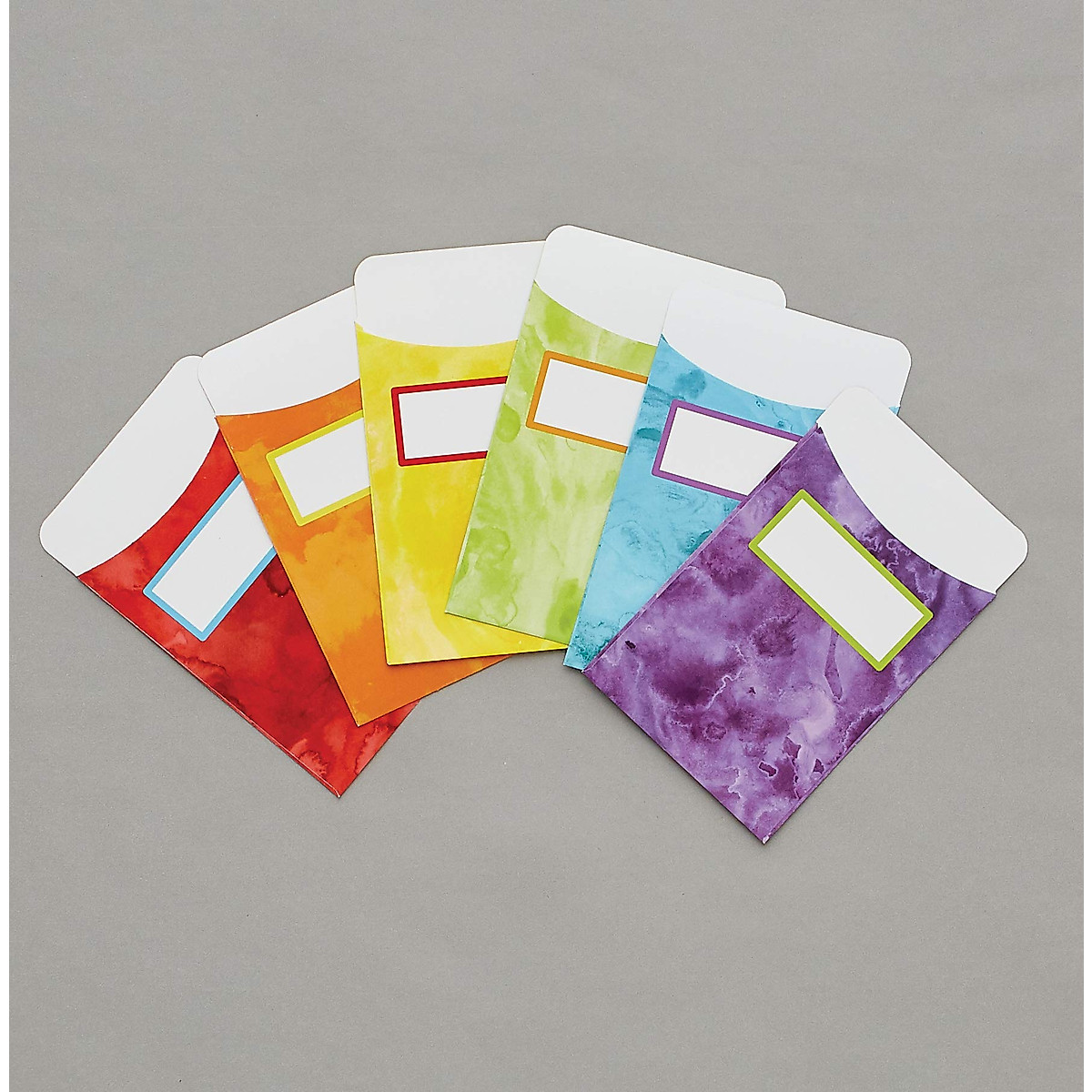 Carson Dellosa Colorful Library Pockets for Classroom Organization